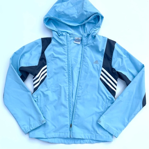 adidas | Jackets & Coats | Adidas Light Blue Jacket M | Poshmark